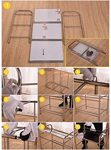 NEOCHY Movable Trolleys, Kitchen Storage Hand Trucks, Rolling Cart,Beauty Salon Trolley with Universal Brake Wheel,Perfect for Hospital/Dental Clinic/a/M-50X35X75Cm