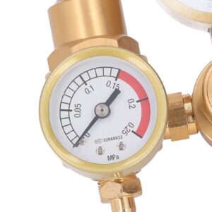 Kadimendium Gas Welding Regulator Argon CO2 Gauge TIG MIG Flowmeter 3500psi Cylinder Pressure Reducing Valve 1/4in Outlet 6.605GPM for Welding Welder