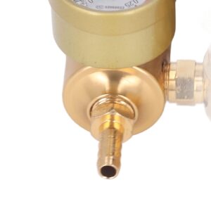 Kadimendium Gas Welding Regulator Argon CO2 Gauge TIG MIG Flowmeter 3500psi Cylinder Pressure Reducing Valve 1/4in Outlet 6.605GPM for Welding Welder