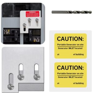 generator interlock kit compatible with square d qo or homeline 150 or 200 amp panels.1 3/8 inches spacing between main and generator breaker.professional and interlock kit