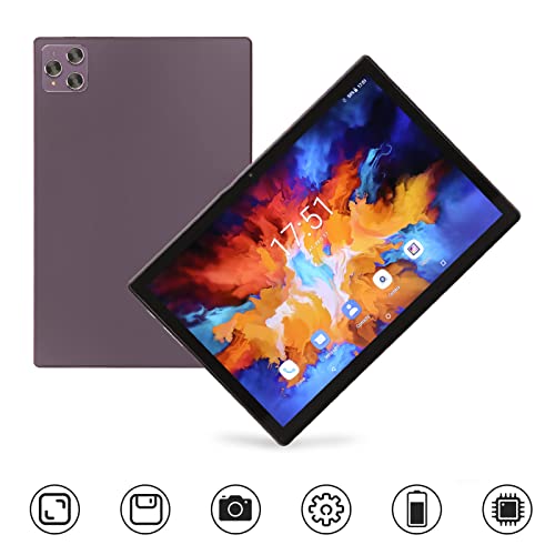 Rosvola 4G Call Tablet, 8GB 128GB Front 8MP Rear 20MP 100-240V 10.1in Tablet Octa Core Processor for Drawing for Android 11 (US Plug)