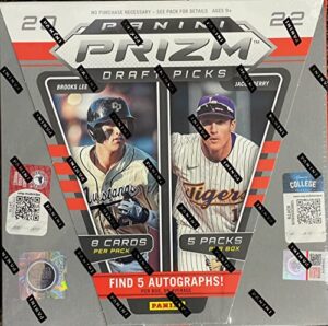 2022 panini prizm draft picks baseball hobby box