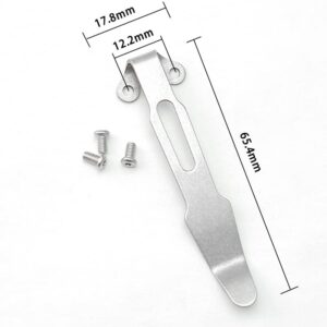 BRASSU Stainless steel back clip pocket clip knife DIY parts knife clip knife clip