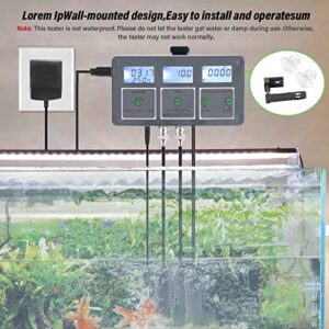 8 in 1 Rechargeable Water Quality Tester 24 Hour Online Monitoring Tool S.G PH EC Salt ORP TDS CF Temp Multi Parameter Test for Aquarium Hydroponics Laboratories