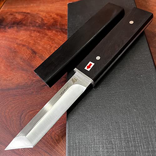 MADSABRE Bundle of 2 Items - Dual Blade Pocket Knife - Japanese Samurai Tanto Fixed Blade Katana - Perfect for Outdoor Hunting Survival Camping EDC Camping Hiking, Unique Gifts for Men