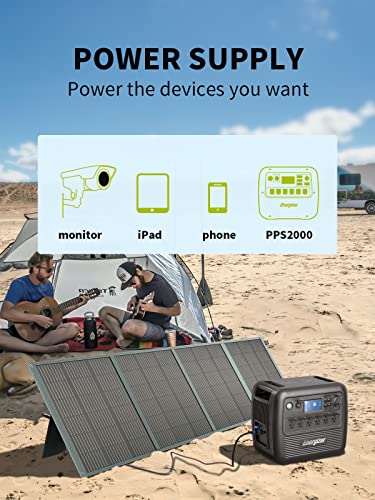 POWERWIN PWS220 220watt Foldable Solar Panel, Complete with Adjustable Kickstand, Waterproof Ip65 & Durable for Off The Grid Living