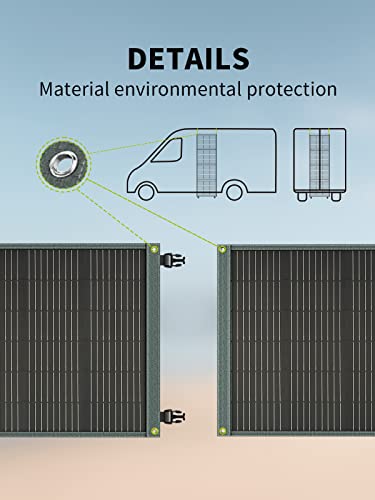 POWERWIN PWS220 220watt Foldable Solar Panel, Complete with Adjustable Kickstand, Waterproof Ip65 & Durable for Off The Grid Living