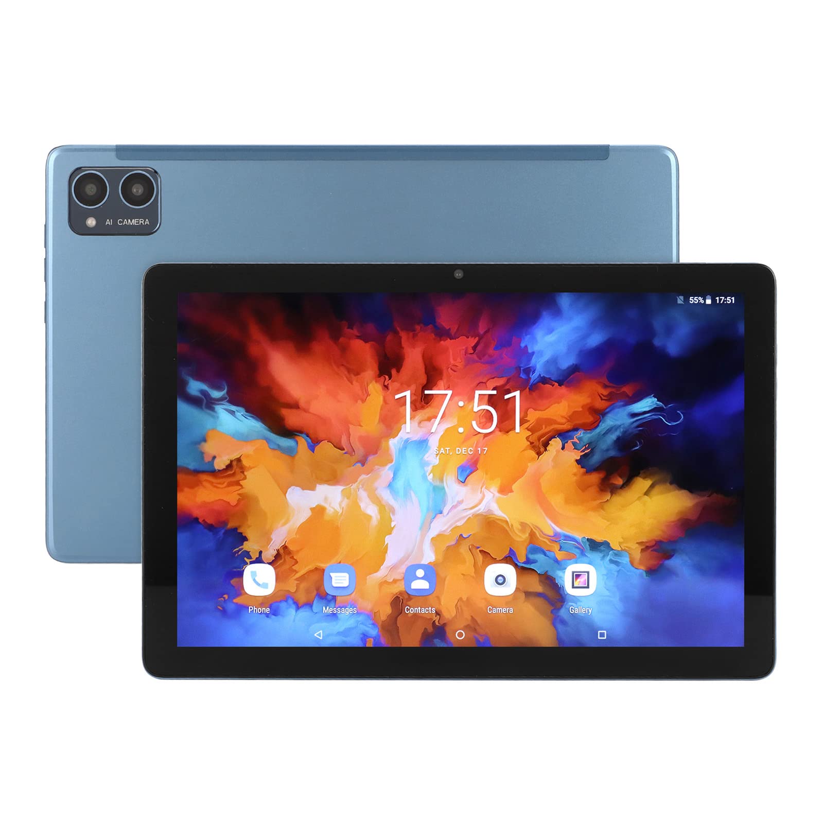 Luqeeg 10.1in Tablet - 12GB RAM 256GB ROM Octa Core HD Tablet, 4G Calling Tablet Support 5G WiFi HD Touch Screen, WiFi Tablet Gaming Tablet for Android 11 8800mAh Fast Charging, Blue