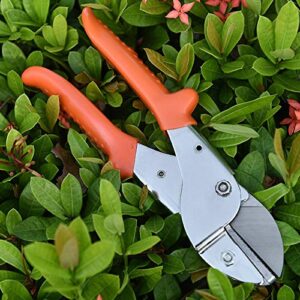 Steel Pruner Pruning Shears Grafting Scissors Horticulture Fruit Tree Shears Garden Pruner Tools Bonsai Gardening Secateurs