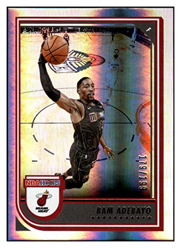 Bam Adebayo 2022-23 Panini Hoops Premium Foil /199#100 NM+-MT+ NBA Basketball Heat