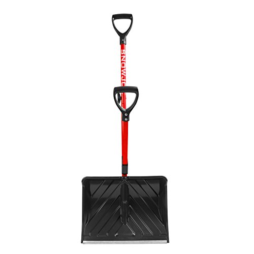 Snow Joe SHOVELUTION 18-in SJ-SHLV01-RED-P2 Snow Shovel, Red