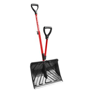 snow joe shovelution 18-in sj-shlv01-red-p2 snow shovel, red