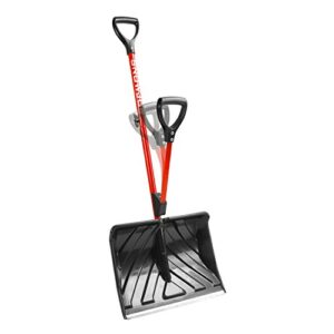 Snow Joe SHOVELUTION 18-in SJ-SHLV01-RED-P2 Snow Shovel, Red