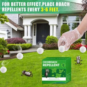 12 Pack Roach Repellent Peppermint Oil to Keep Cockroach Away from House, Powerful Cockroach Repellent, Roach Spider Ant Mouse Repellent for Home Kitchen Office Hotel Garage Car