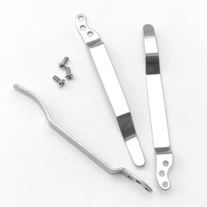 BRASSU Knife Clip Tool DIY Parts Stainless Steel Back Clip Pocket Clip