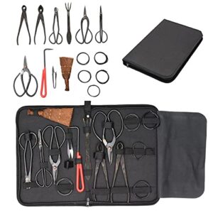 gardening hand tools 10 pcs bonsai pruning tool set multifunctional cutter scissors shear kit with nylon case for garden tools garden tools set