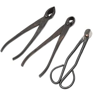 Gardening Hand Tools 10 Pcs Bonsai Pruning Tool Set Multifunctional Cutter Scissors Shear Kit with Nylon Case for Garden Tools Garden Tools Set