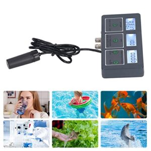 Deosdum 8 in 1 Water Quality Multi Parameter Quality Tester S.G PH EC Salt ORP TDS CF Temp,Rechargeable Online Monitoring for Aquarium (US Plug)