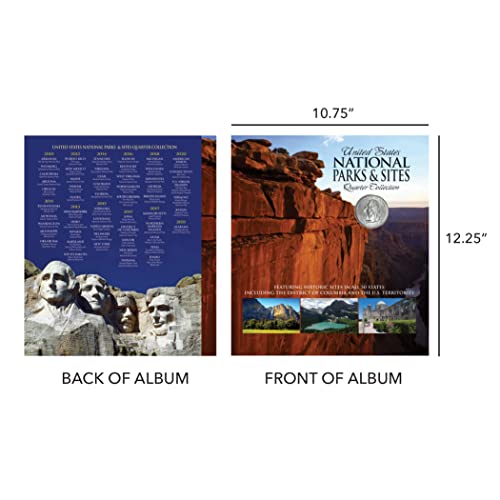 2010 Coin Set National Parks and Sites Quarter Album Coin Holder United States