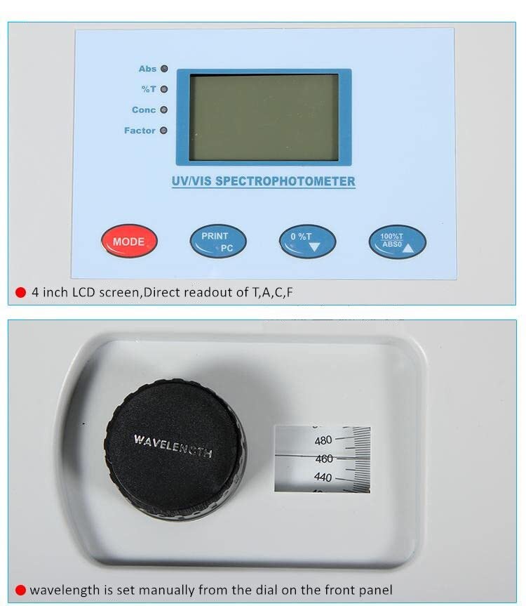 721N/722N Laboratory Uv Vis Spectrophotometer