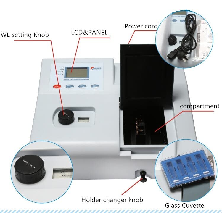 721N/722N Laboratory Uv Vis Spectrophotometer