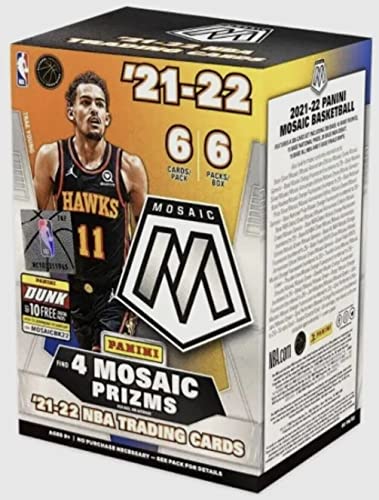 2021-22 Panini Mosaic Basketball Trading Card Blaster Box (36 Cards)