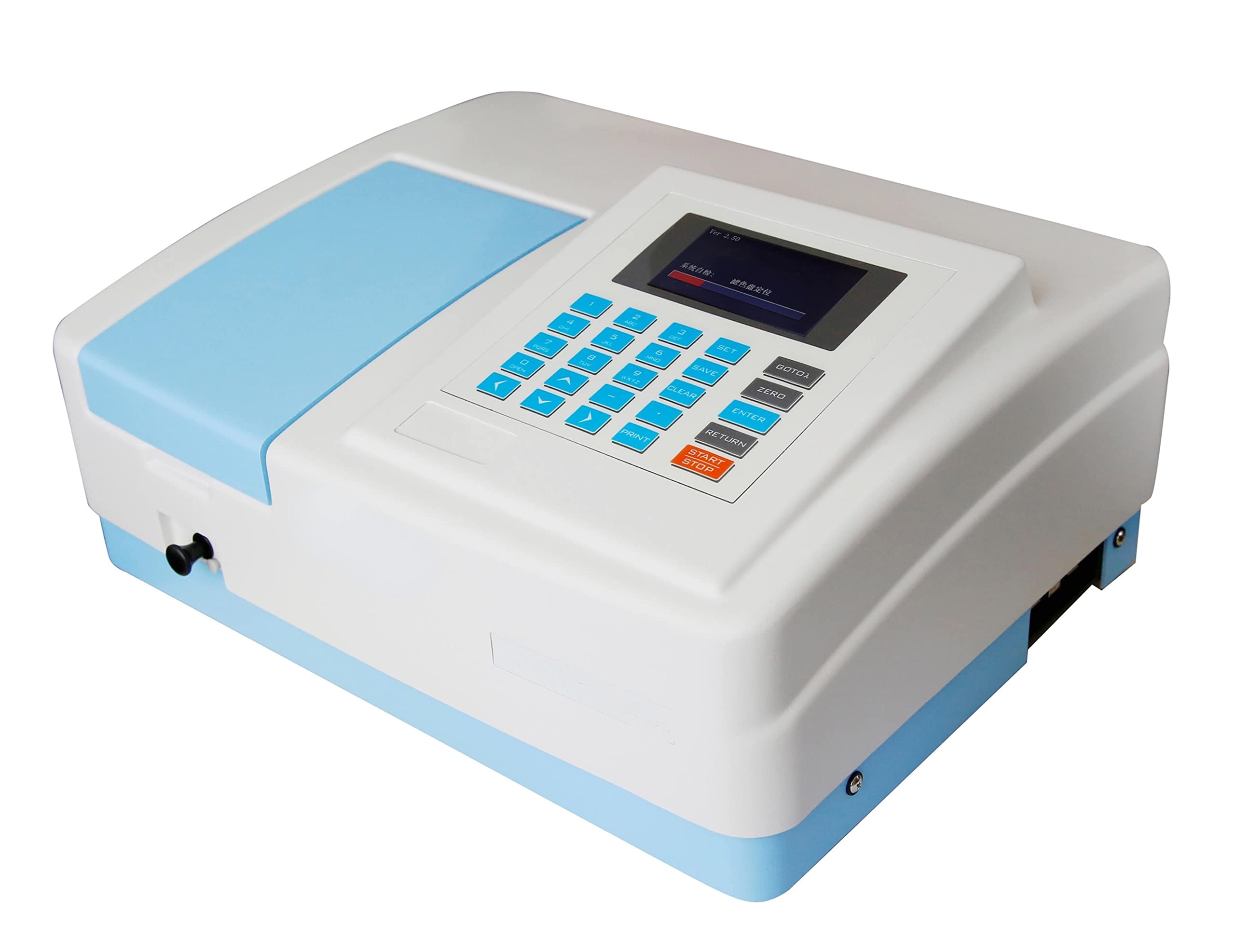 UV Spectrophotometer Single Beam 190-1100nm LCD Display (190-1100 nm)