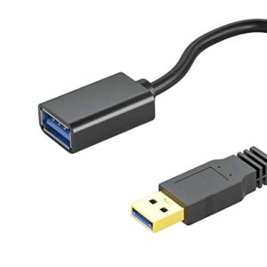 Diarypiece USB 3.0 Switch Extension Cable, USB Male to Female Cord with On/Off Switch, Support Data Transfer Power Supply Cable, for LED Strips USB Fan