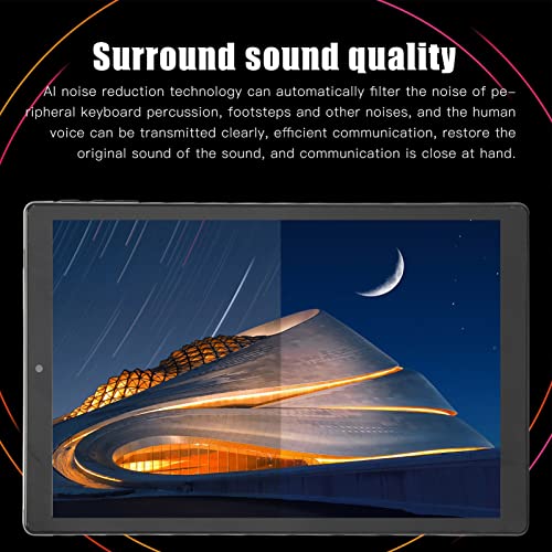 Naroote Tablet PC, 10 Inch Tablet 5G WiFi 100-240V Support Fast Charging Night Reading Mode for Kids Study (US Plug)