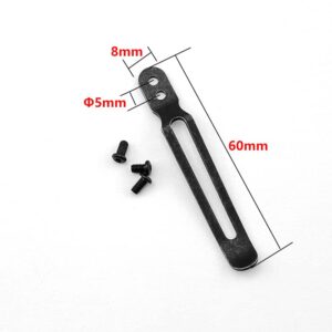 BRASSU Knife DIY Parts Knife Clip Stainless Steel Back Clip Pocket Clip