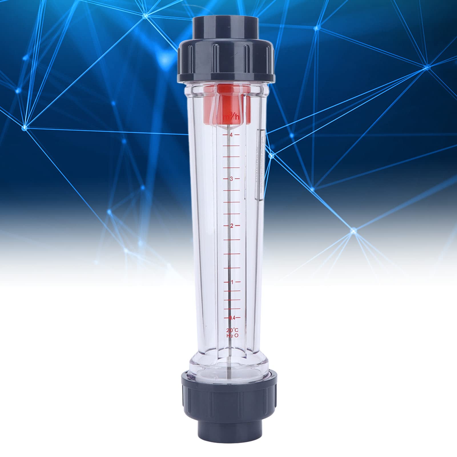 Alvinlite 400-4000L/H Water Liquid Flow Meter Rotameter ABS Plastic Tube Liquid Flow Meter LZS-40D Rate Gauge High Accuracy