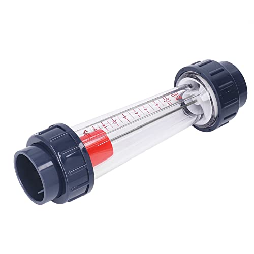 Alvinlite 1600-16000L/H Liquid Flow Meter Plastic Tube Water Liquid Flow Meter LZS-50D Rate Gauge High Accuracy