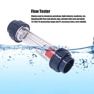 Alvinlite 1600-16000L/H Liquid Flow Meter Plastic Tube Water Liquid Flow Meter LZS-50D Rate Gauge High Accuracy