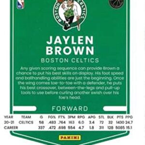 2021-22 DONRUSS OPTIC #19 JAYLEN BROWN BOSTON CELTICS BASKETBALL OFFICIAL TRADING CARD OF THE NBA