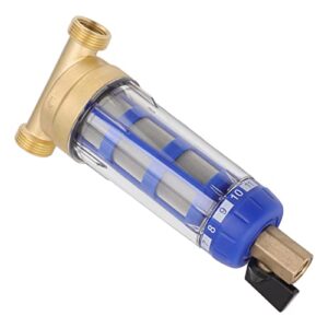 Spin Down Sediment Water Filter, Anti Dezincification Practical Spin Down Sediment Prefilter Refined Copper Head Safe for Home