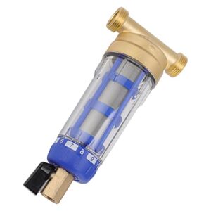 Spin Down Sediment Water Filter, Anti Dezincification Practical Spin Down Sediment Prefilter Refined Copper Head Safe for Home