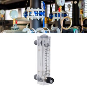 Alvinlite Water Flow Meter,Thread 0.1-1GPM 0.04-4LPM Flowmeter Measuring Flow-Meter Panel Mount Type FlowmeterMeters for Gas Liquid for Water Industrial Field LZM-15T Rate Gauge High Accuracy