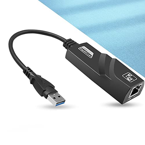 Diarypiece Ethernet Network Card 10/100/1000Mbps Converter, USB 3.0 Adapter To RJ45 Lan Adapter, for Laptop Computer Game Switch