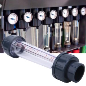 Flow Meter Gauge, Prevent Scratches Transparent Panel Easy Reading Flow Meter 250-2500L/h for Measurement Use