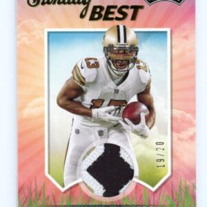 2021 PANINI PLAYOFF SUNDAYS BEST PRIME #14 MICHAEL THOMAS RELIC 19/20 NEW ORLEANS SAINTS FOOTBALL OFFICIAL TRADING CARD OF THE NFL