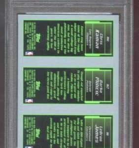 2003-04 Topps Rookie Matrix #111 Lebron James Kaman Milicic PSA 9 Graded Card - Basketball Slabbed Rookie Cards