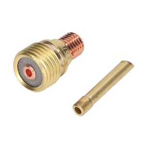 TIG Welding Accessory, Standard Design 4Pcs Welder Ceramic Nozzle Copper Wide Application Easy Installation Durable for 25 Water Cooled Weld Gun