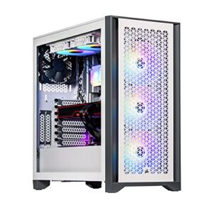 velztorm white armix prebuilt gaming desktop pc (amd ryzen 9 7900x 12-core 4.7ghz, radeon rx 6900 xt 16gb, 64gb ddr5, 1tb pcie ssd + 2tb hdd (3.5), 240mm aio, 1000w psu, killer wifi 6e, win10pro)