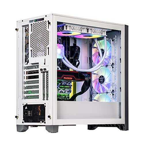 Velztorm White Armix Prebuilt Gaming Desktop PC (AMD Ryzen 9 7900X 12-Core 4.7GHz, Radeon RX 7900 XT 20GB, 64GB DDR5, 1TB PCIe SSD + 2TB HDD (3.5), 240mm AIO, 1000W PSU, Killer WiFi 6E, Win10Pro)