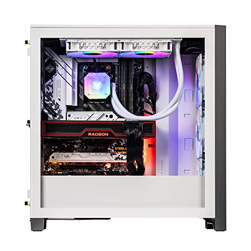 Velztorm White Armix Prebuilt Gaming Desktop PC (AMD Ryzen 9 7900X 12-Core 4.7GHz, Radeon RX 7900 XT 20GB, 64GB DDR5, 1TB PCIe SSD + 2TB HDD (3.5), 240mm AIO, 1000W PSU, Killer WiFi 6E, Win10Pro)