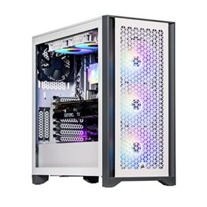 velztorm white armix prebuilt gaming desktop pc (amd ryzen 9 7900x 12-core 4.7ghz, geforce rtx 4090 24gb, 32gb ddr5, 512gb pcie ssd + 2tb hdd (3.5), 240mm aio, 1000w psu, killer wifi 6e, win10pro)