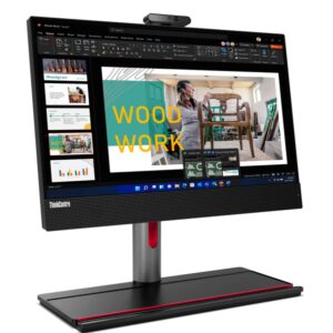 Lenovo ThinkCentre M70a All-in-One Desktop, 21.5" FHD (1920x1080) Non-Touch, Intel Pentium Gold G7400, 8GB RAM, 256GB SSD, Intel UHD Graphics, Webcam, Windows 10 Pro