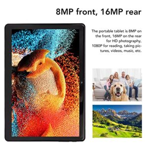 VINGVO Tablet PC, 10.1 Inch Tablet 100-240V 6GB 128GB 2.4G 5G WiFi MT6797 10 Cores Black for Android 10.0 for Photograph (US Plug)