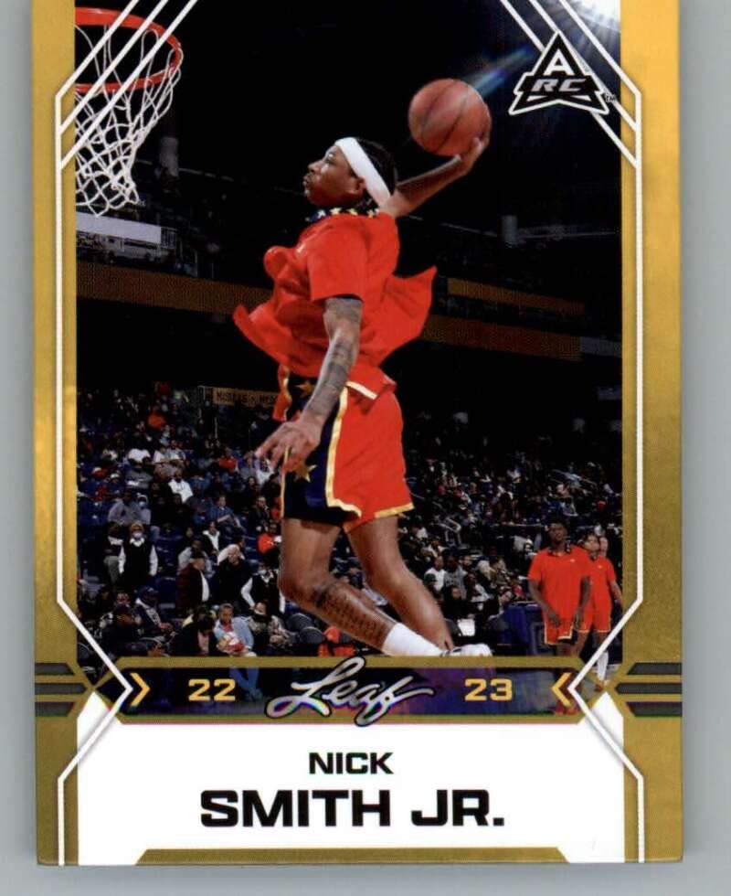 2022-23 Leaf Draft Gold #B-7 Nick Smith Jr. RC Rookie Basketball Trading Card