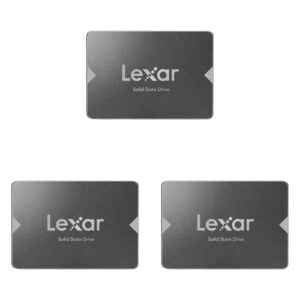 lexar ns100 1tb 2.5” sata iii internal ssd & ns100 512gb 2.5” sata iii internal ssd, solid state drive & ns100 256gb 2.5” sata iii internal ssd, solid state drive, up to 520mb/s read (lns100-256rbna)